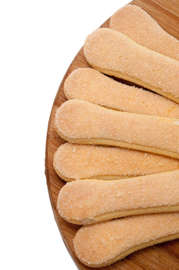 Oblong Cakes Lined Up on a Wooden Board Stock Image - Image of taste ...