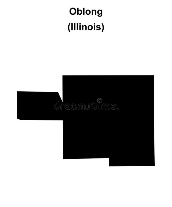 Oblong outline map stock vector. Illustration of oblong - 387247002