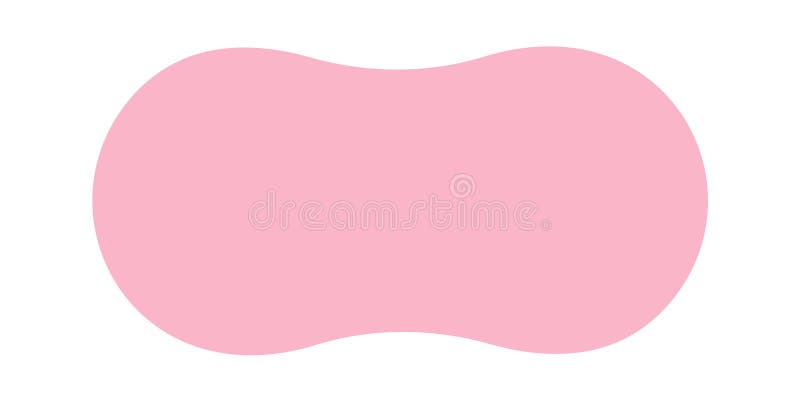 Oblong Rounded Sticky Label Design Stock Vector - Illustration of badge ...