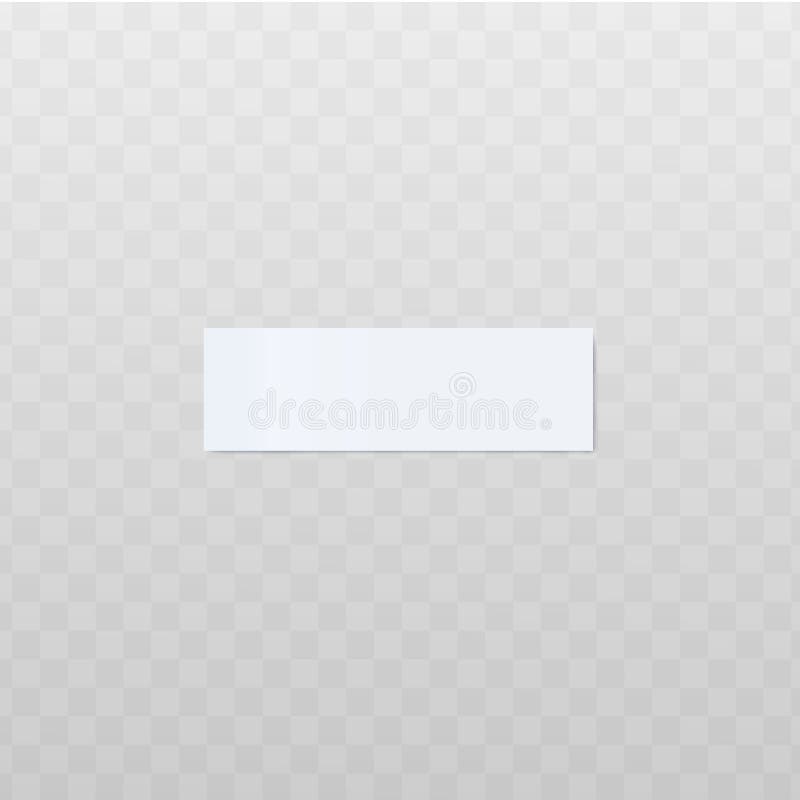 Oblong White Rectangular Sticker with Peeling Off Edge Realistic Style ...