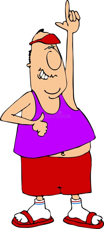 Obnoxious guy stock illustration. Illustration of visor - 231872