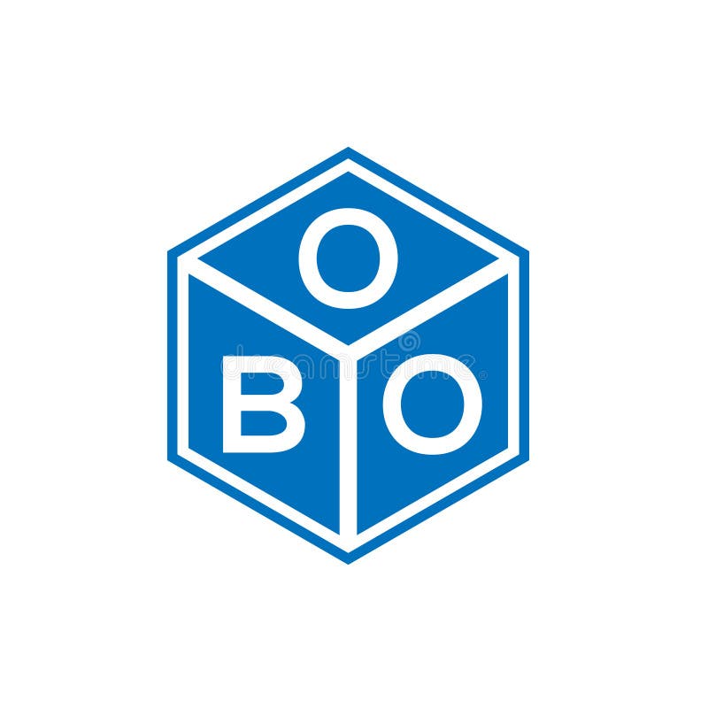 OBO Letter Logo Design on Black Background. OBO Creative Initials ...