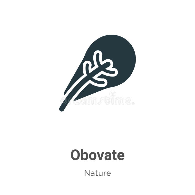 Obovate Vector Icon in 6 Different Modern Styles. Black, Two Colored ...