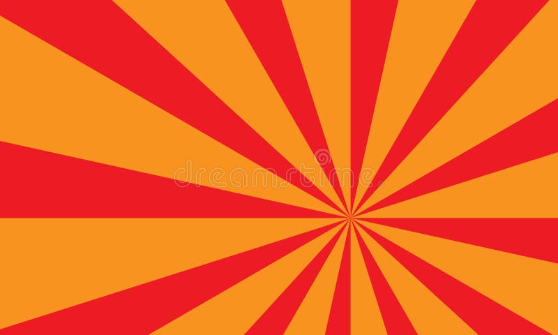 Radiating Pattern with Alternating Red and Orange Rays Stock ...