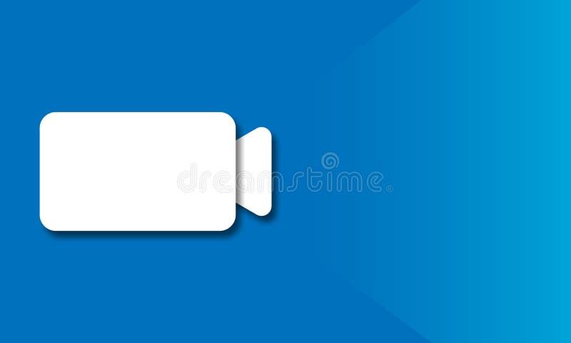 Video Camera Icon Illustration. Background for Slides on Video Creation ...