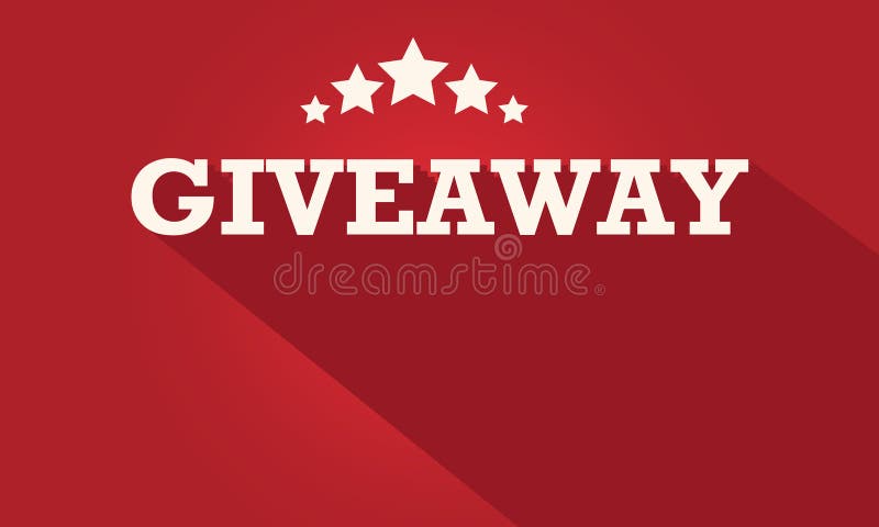 Giveaway Sign Illustration with Stars. Contests and Prizes. Stock ...