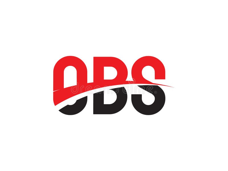 OBS Letter Initial Logo Design Vector Illustration Stock Vector ...