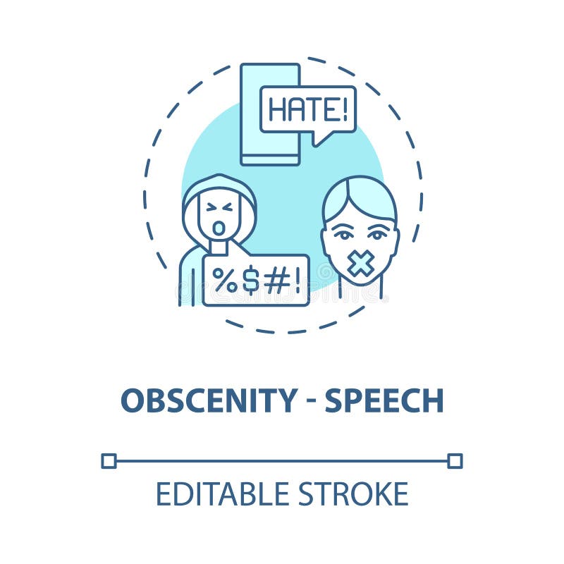 Obscenity Speech Stock Illustrations – 16 Obscenity Speech Stock ...