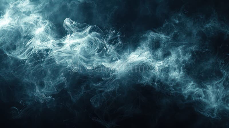 Obscure Beauty: Abstract Smoke Mist on Black Background for Texture ...