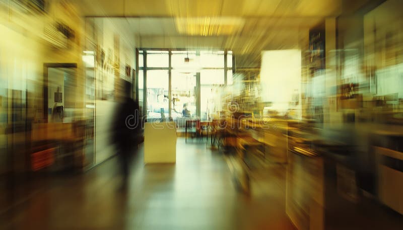 Obscured Views Inside the Office Stock Photo - Image of white, modern ...