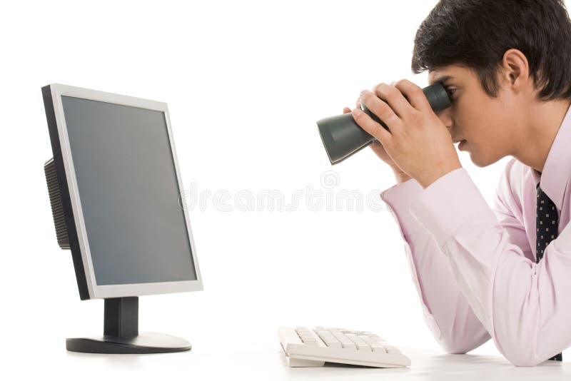 Observing statistics stock photo. Image of graph, business - 73543272