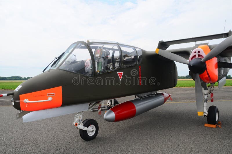 Observation aircraft stock photo. Image of plane, aircraft - 18489510