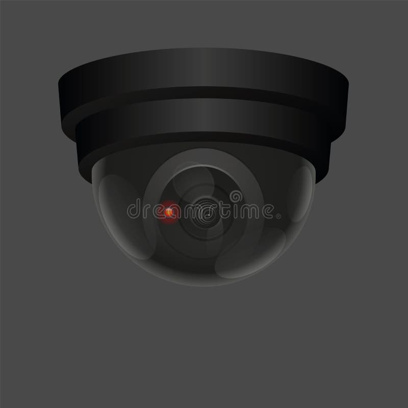 Observation Camera Ceiling Black Stock Illustration - Illustration of ...