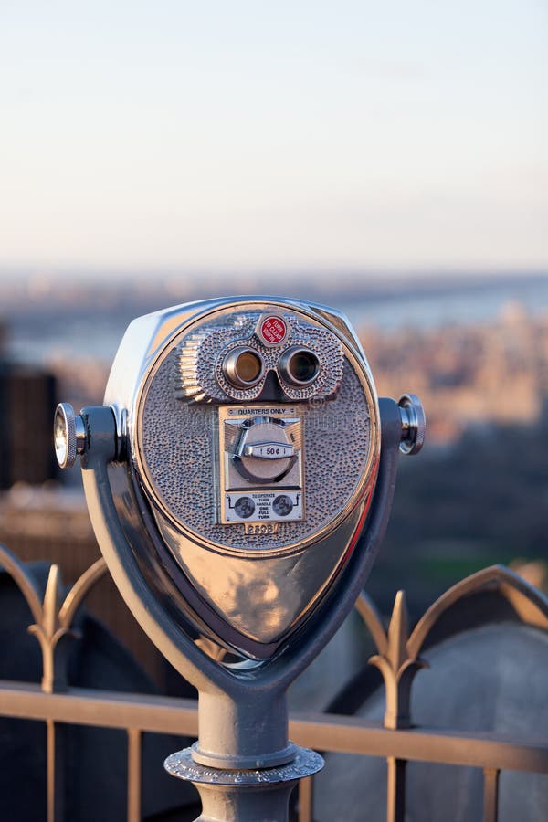 Observation Deck Binoculars Stock Image - Image of york, observation ...