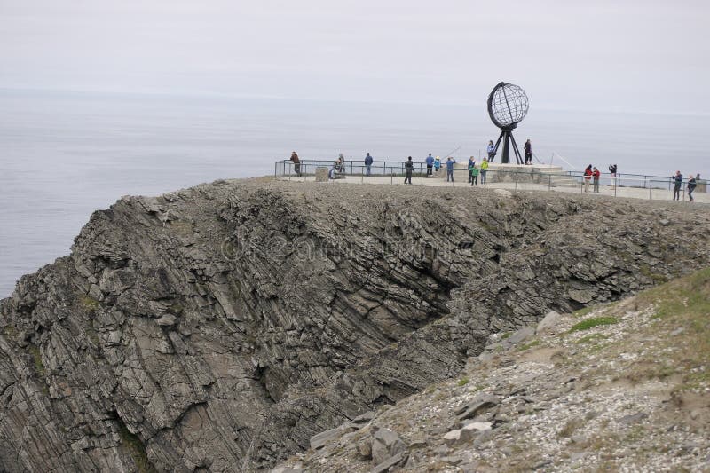 Observation Deck at the North Cape Editorial Stock Image - Image of ...