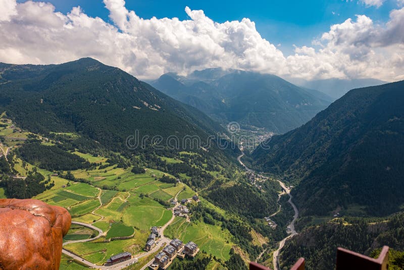 Observation Deck Roc Del Quer, Andorra. Stock Photo - Image of stone ...