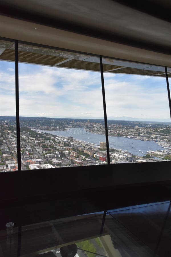 Observation Deck at Space Needle in Seattle, Washington Editorial Stock ...