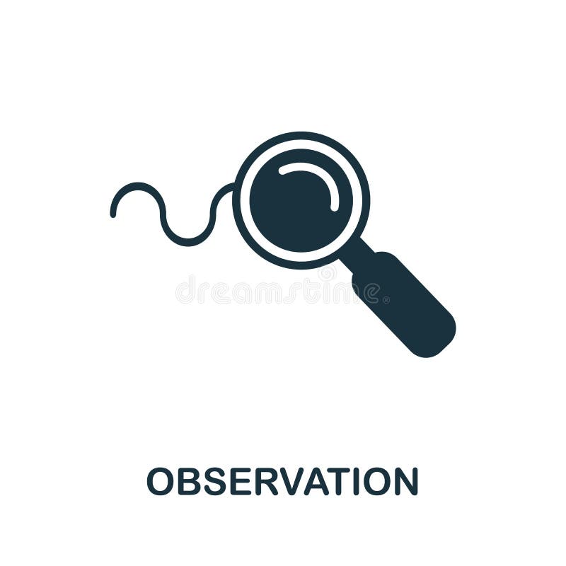 Observation Icon. Creative Simple Design from Artificial Intelligence ...