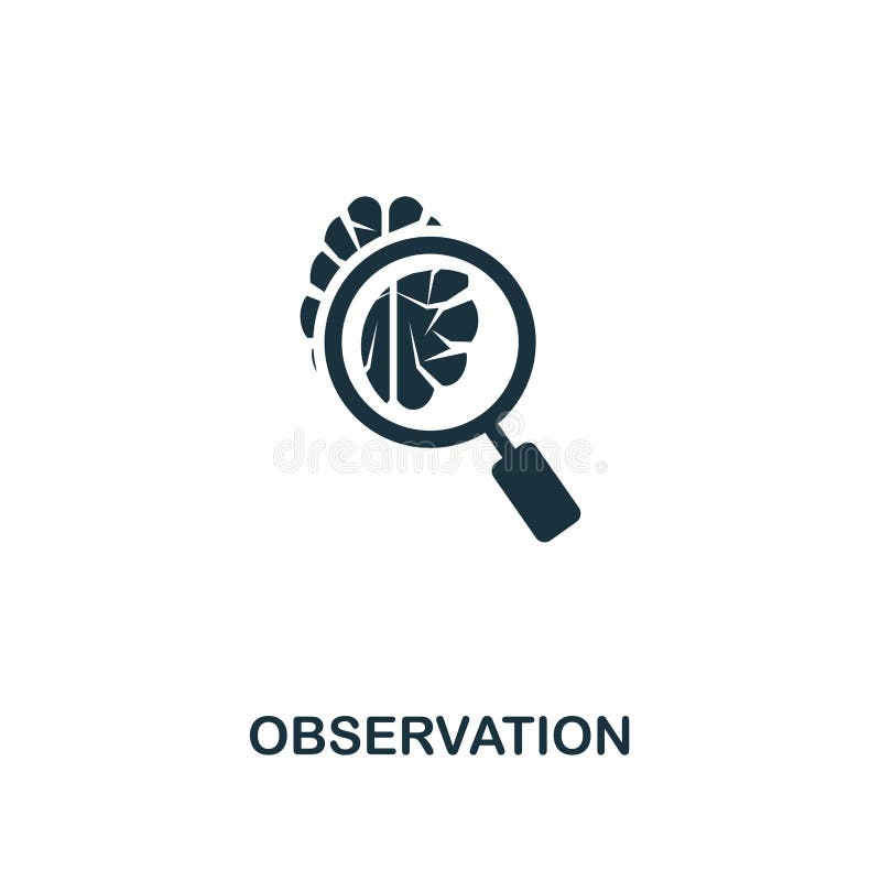 Observation Icon. Premium Style Design from Artificial Intelligence ...