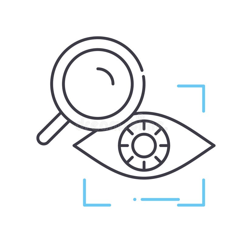 Observation Line Icon, Outline Symbol, Vector Illustration, Concept ...