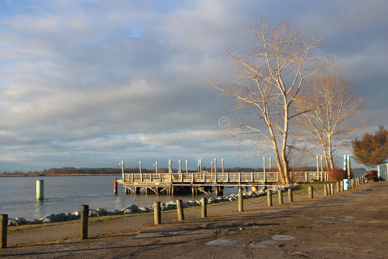 Observation Pier on River stock photo. Image of tourism - 83940934