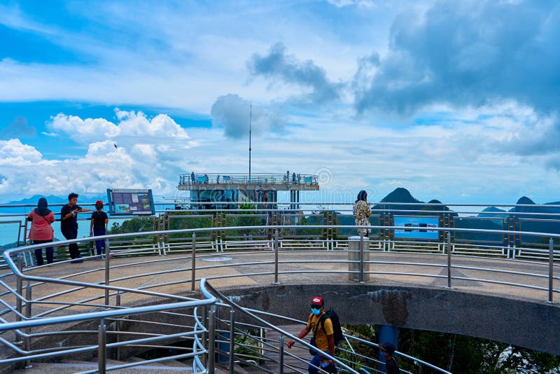Observation Platform at the Highest Point of the Island of Langkawi ...