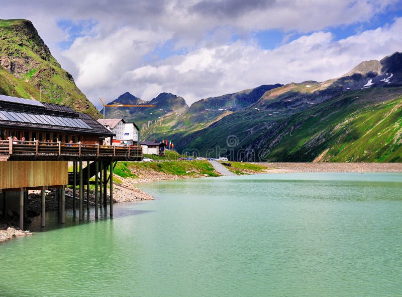 Platform on the Silvrettastrasse, Austria Editorial Photo - Image of ...