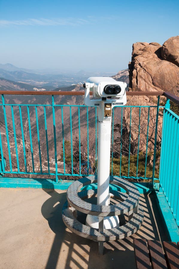 Observation Point with Telescope Stock Photo - Image of fitness, mount ...