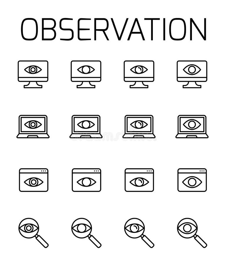 Observation Symbols Stock Illustrations – 364 Observation Symbols Stock ...