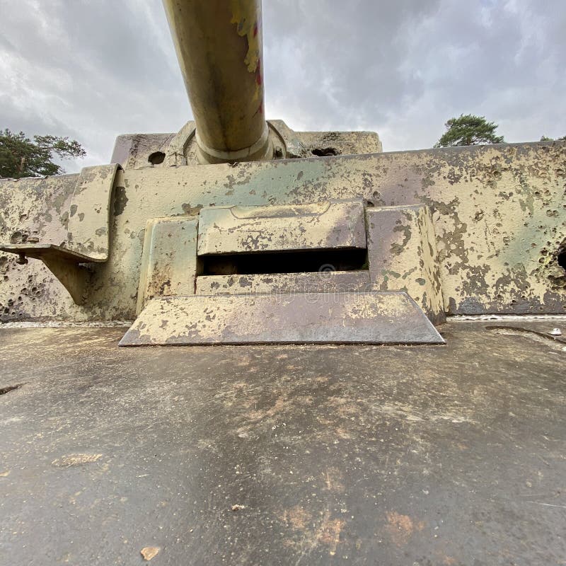 Observation slit on a tank stock photo. Image of observation - 233391600
