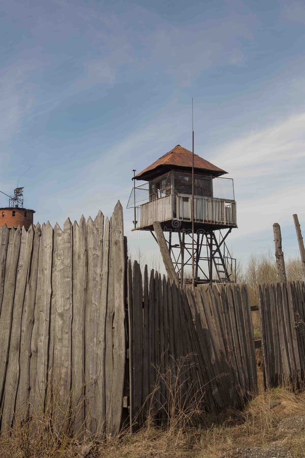 Observation Tower in an Abandoned Prison Stock Image - Image of home ...