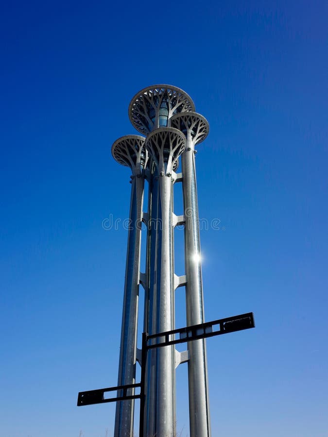 Observation tower editorial photography. Image of nest - 67621102