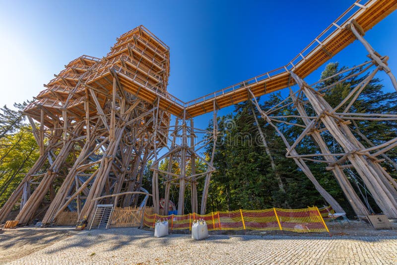 Observation Tower Path Trees Krynica Stock Photos - Free & Royalty-Free ...