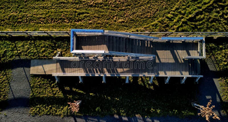 Observation Tower Platform Made of Oak Logs with Barrier-free Stock ... Observation Tower Platform Made of Oak Logs with Barrier-free Stock ...
