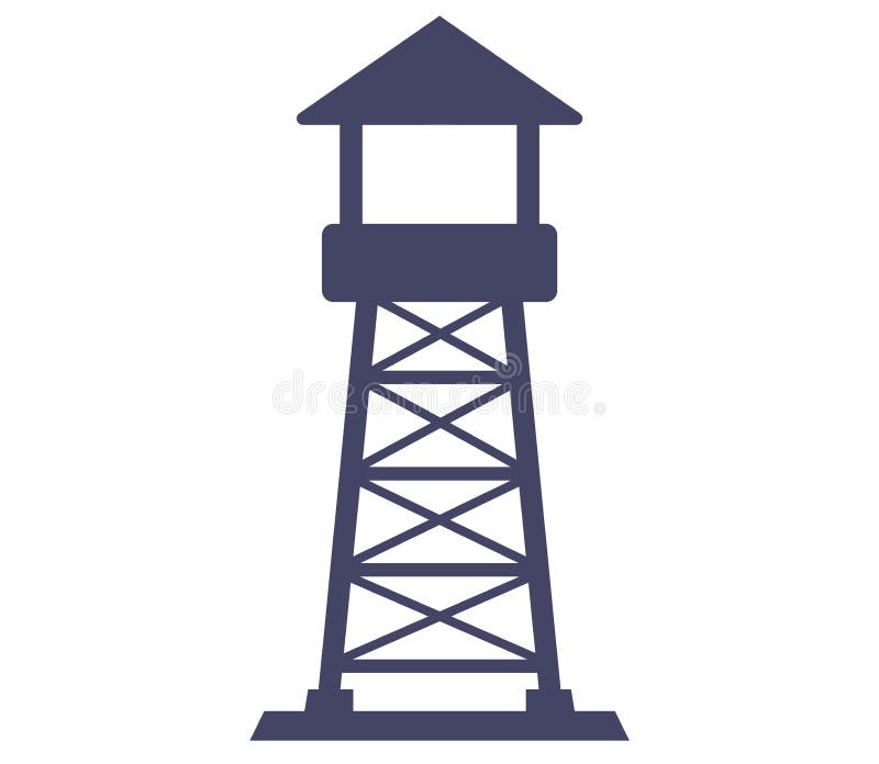 Observation Tower for the Protection of the Territory. Stock Vector ...