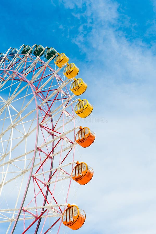 Observation Wheel in Japan Sunny Day Stock Image - Image of leisure ...