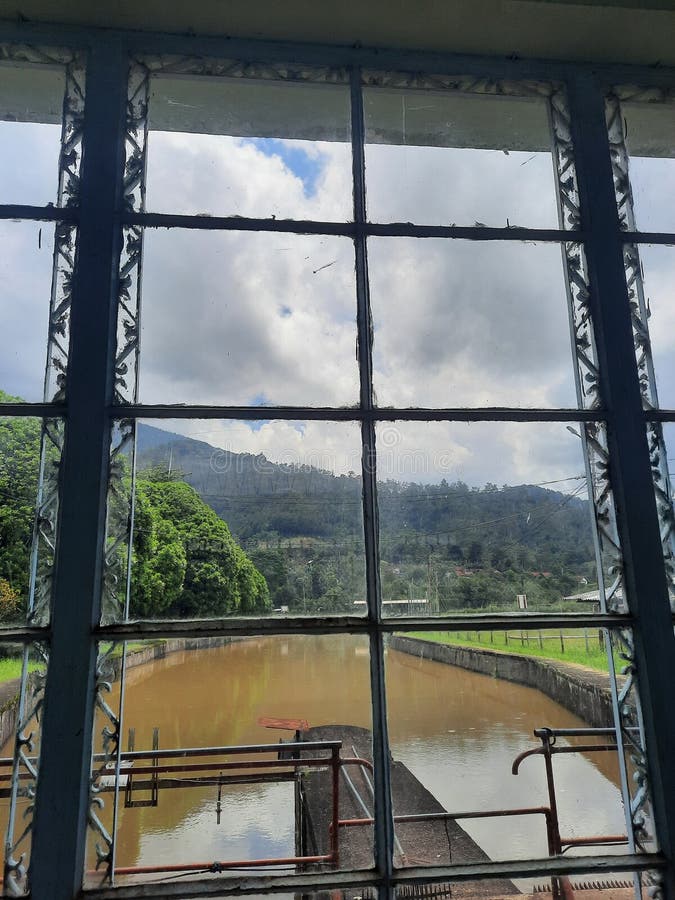 Observation Windows for Hydroelectric Power Plants Stock Photo - Image ...