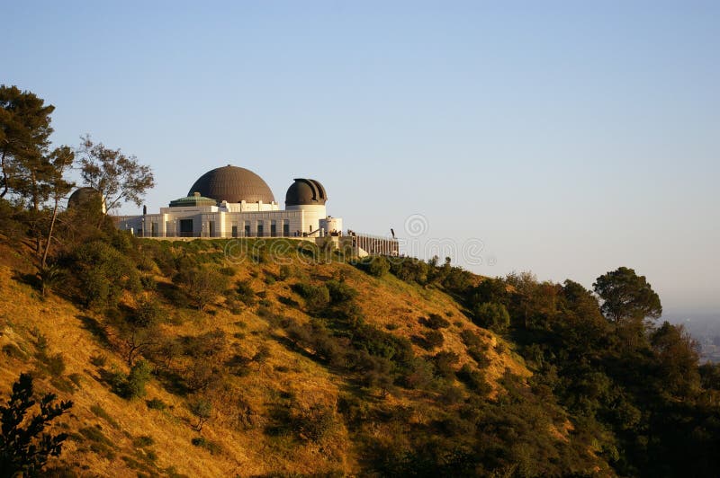 Observatorio de Griffith imagen de archivo. Imagen de colina - 11308633