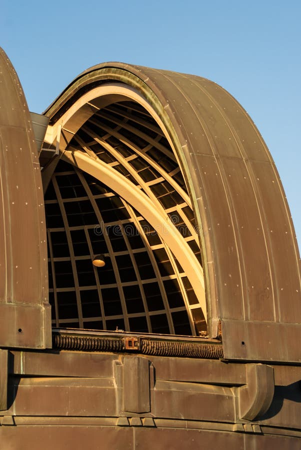 Observatory Dome Open at Sunset Stock Image - Image of outdoor, night ...