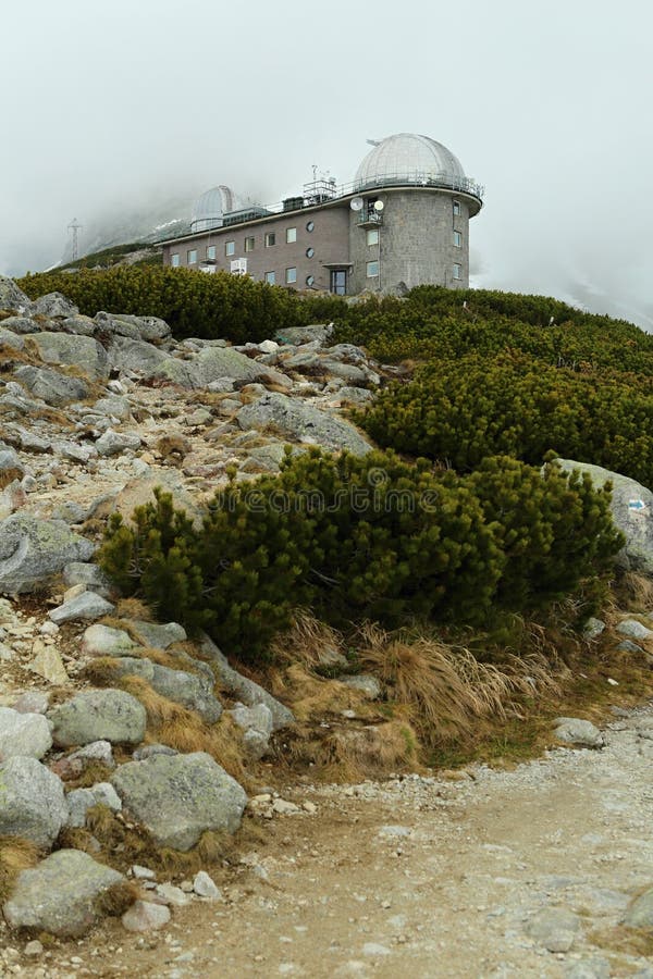 Observatory on the edge stock photo. Image of tatry, narrow - 56440542