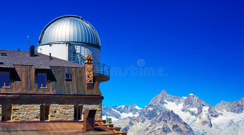 Swiss Sphinx observatory stock photo. Image of peak, observatory - 35048272