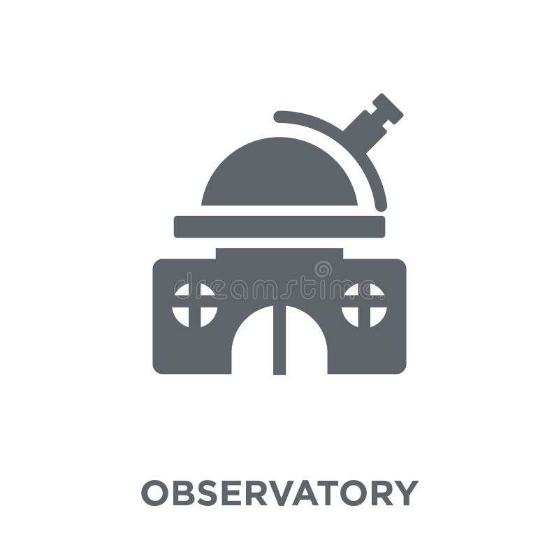 Observatory Icon from Collection. Stock Vector - Illustration of ...