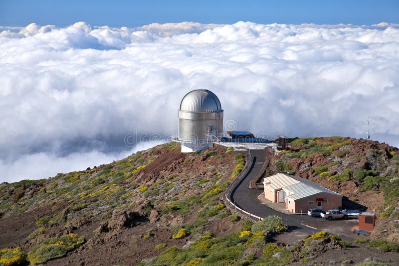 Observatory over clouds stock photo. Image of outdoor - 18690776