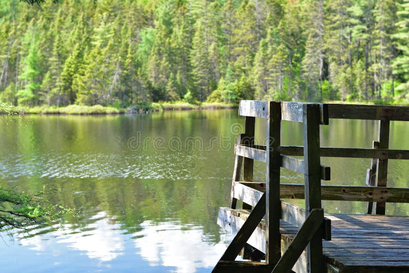 Observatory Platform on Lake Side. Stock Photo - Image of platfrom ...