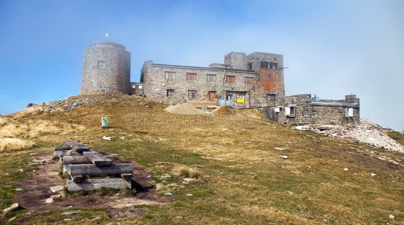 Observatory Ruins Pip Ivan on Top of Mount Pip Ivan Stock Image - Image ...