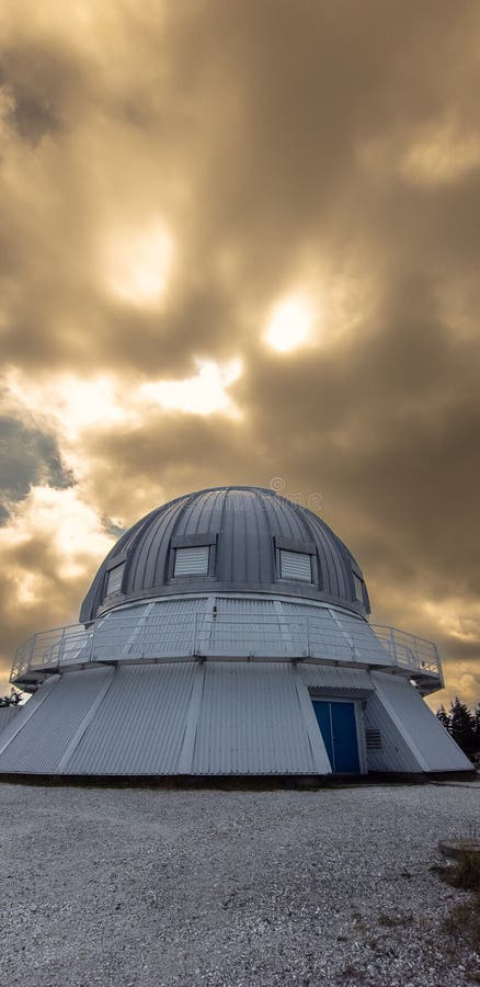 Observatory on the Summit of Mont Mégantic Stock Image - Image of ...