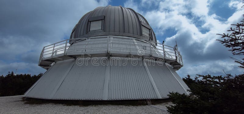 Observatory on the Summit of Mont Mégantic Stock Photo - Image of ...