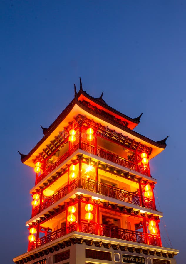 Tower in chinese style stock image. Image of traditional - 10396837