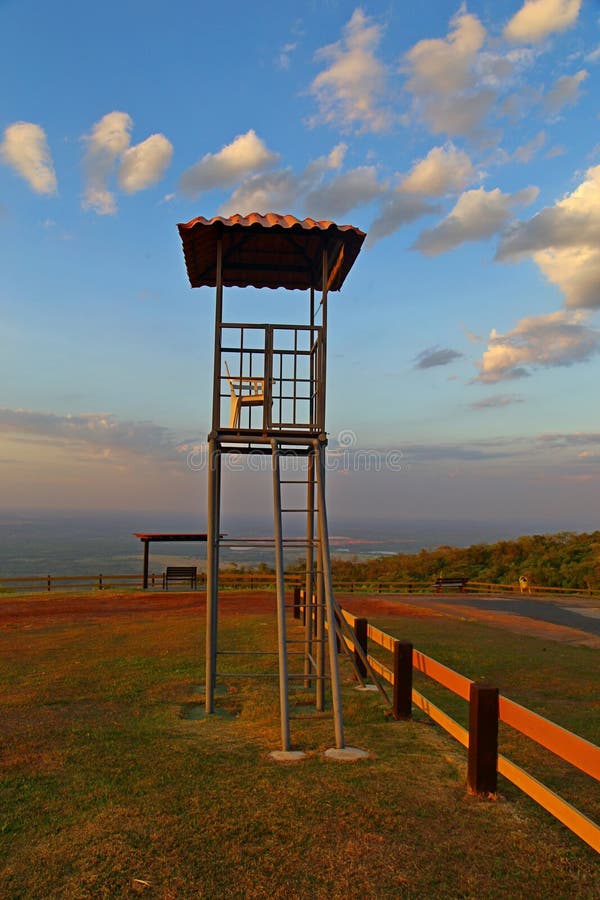 Observatory Tower Elevated from the Ground, No People Stock Image ...