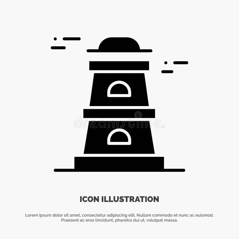 Observatory, Tower, Watchtower Solid Glyph Icon Vector Stock Vector ...